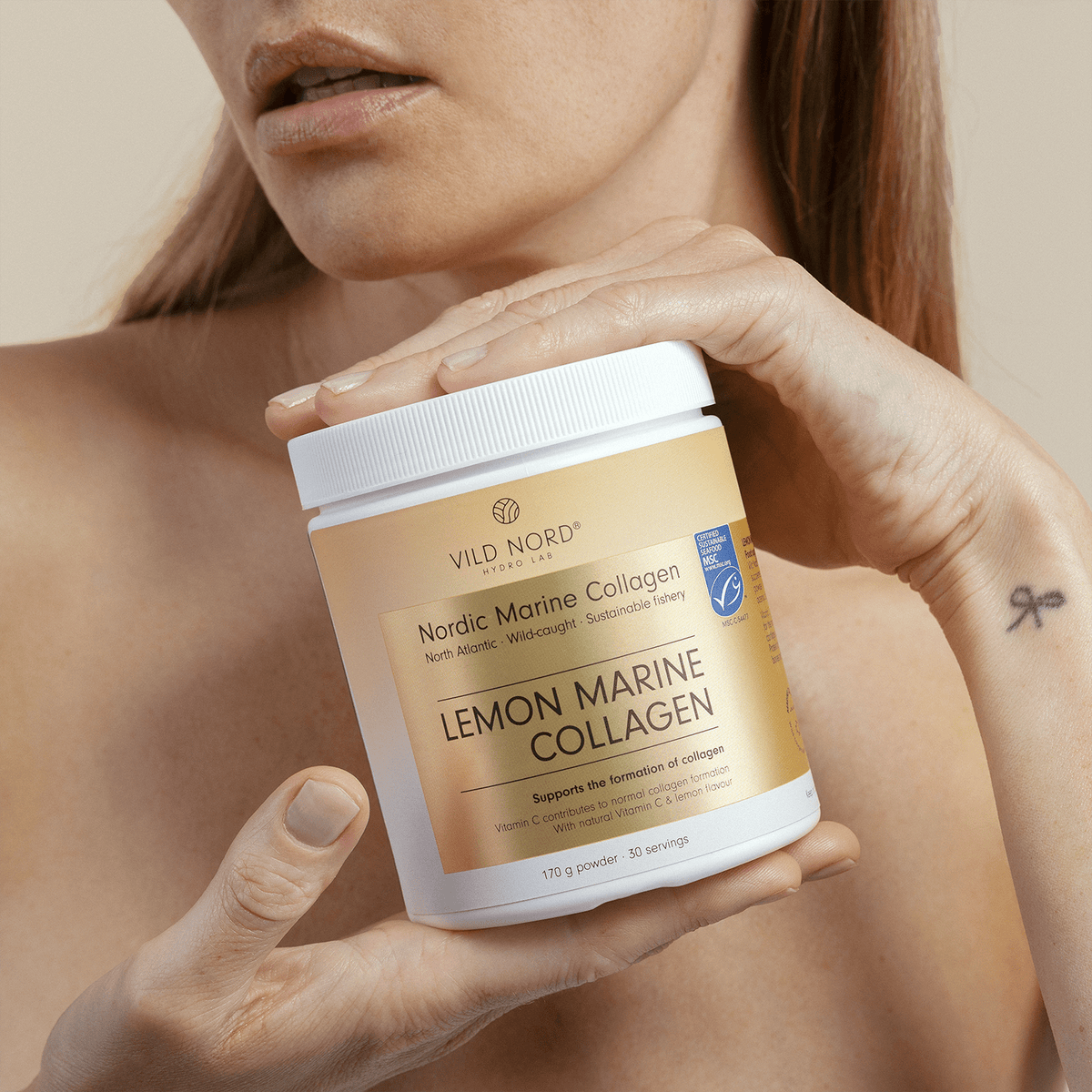 Lemon Marine Collagen – Delicious flavour & with vitamin C | Vild Nord