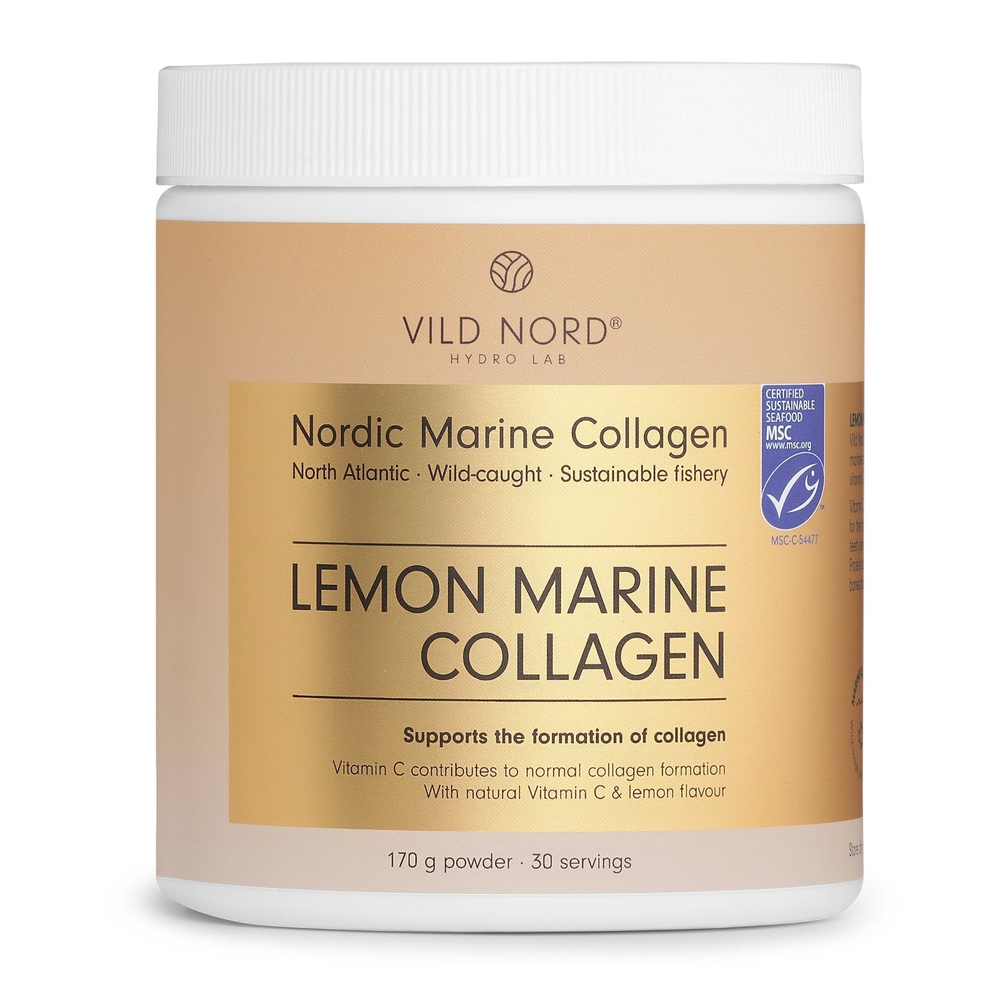 Lemon Marine Collagen – Delicious flavour & with vitamin C | Vild Nord